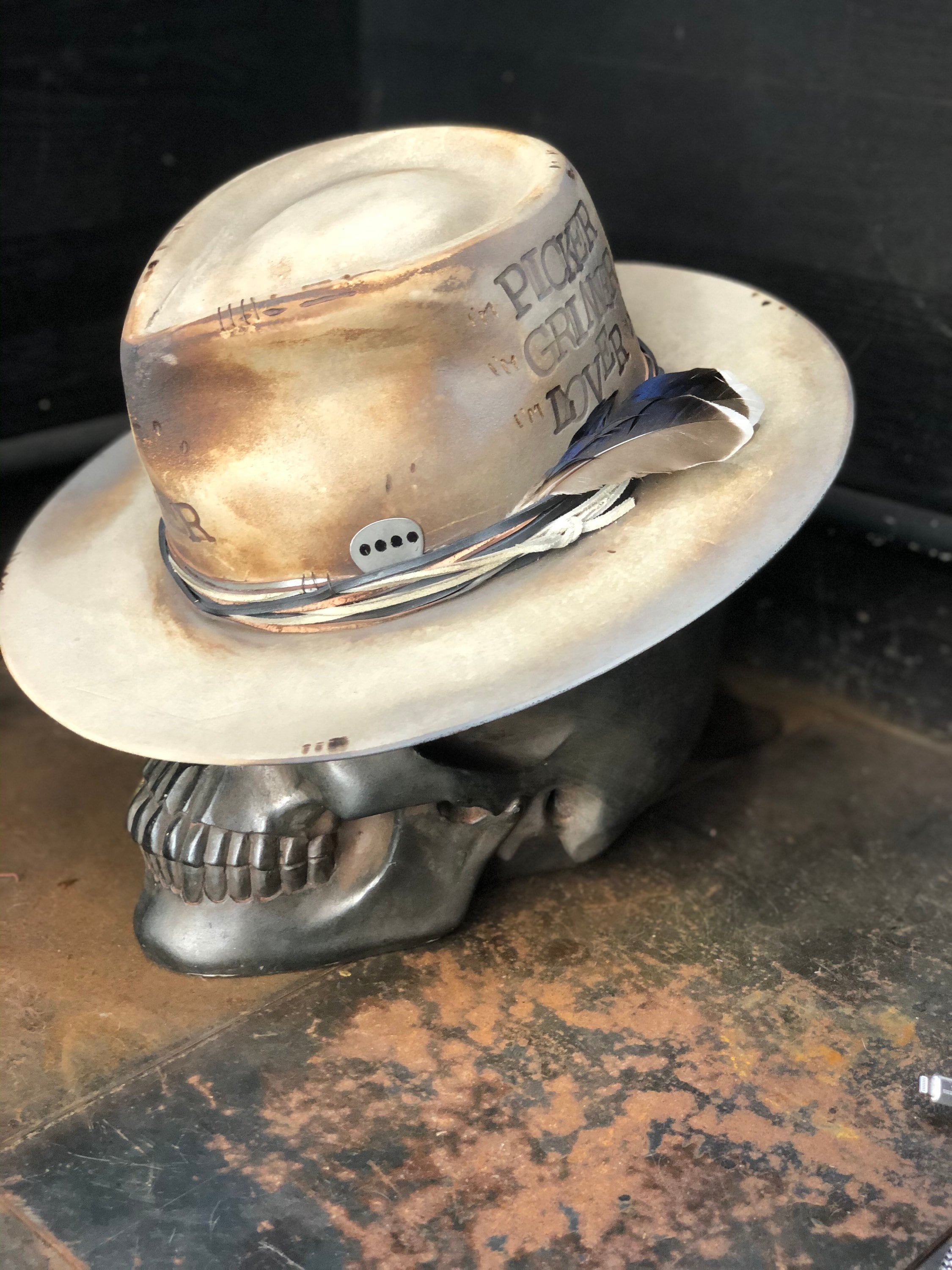 Vintage Rare Custom Cowboy Hat the Joker - Etsy