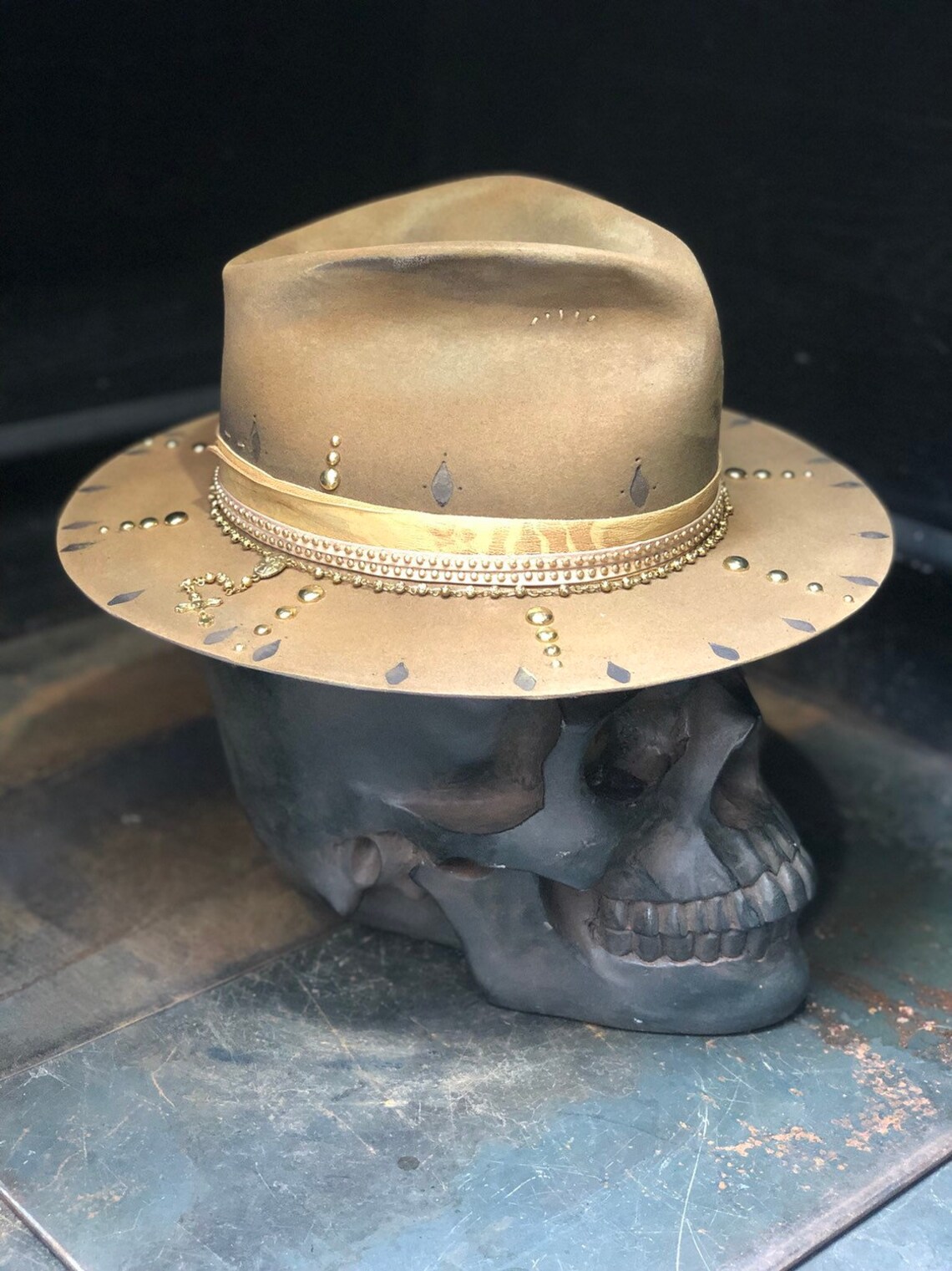 Vintage Rare Custom Hat Golden Gypsy - Etsy