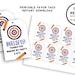 Dart Gun Birthday Favor Tags Thank You Tag Digital Printable Instant ...