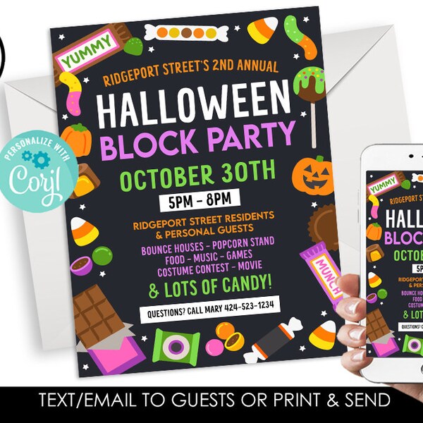 Halloween Blocks - Etsy