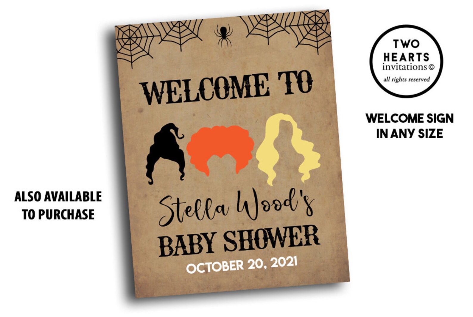 Editable Hocus Pocus Baby Shower Invitation Bundle Invite Set - Etsy