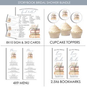 Storybook Bridal Shower Template Bundle Book Themed Bridal Shower ...
