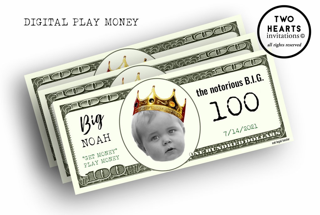 Printable Play Money 100 Dollar Bill