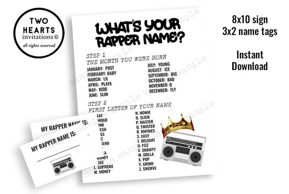 Rapper Name By Birthday