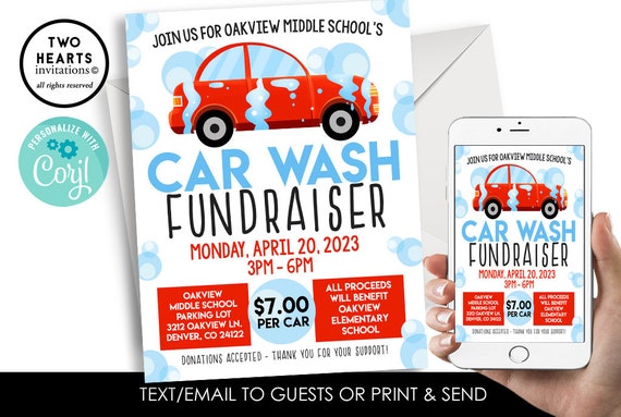 Car Wash Fundraiser Flyer Template