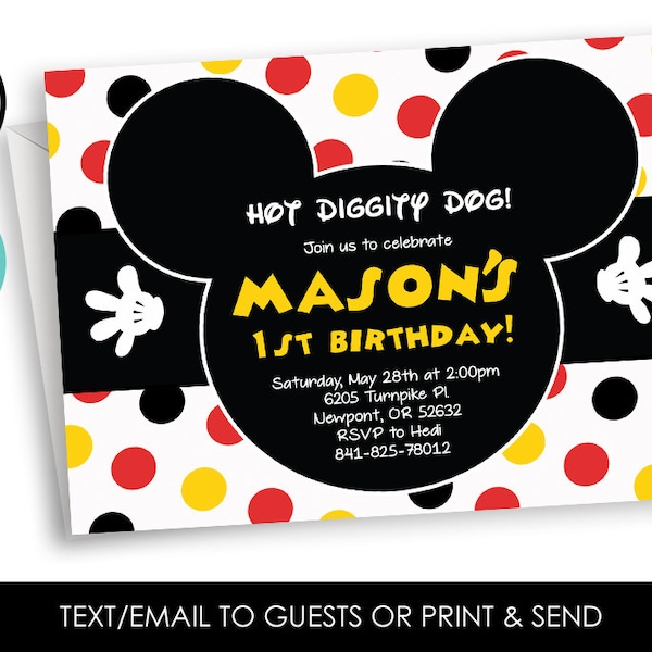 Mickey Birthday - Etsy