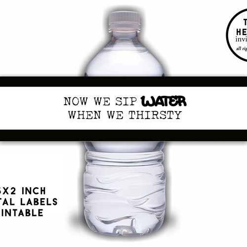 NOTORIOUS ONE Birthday Sign Biggie Party FAVORS Bottle - Etsy