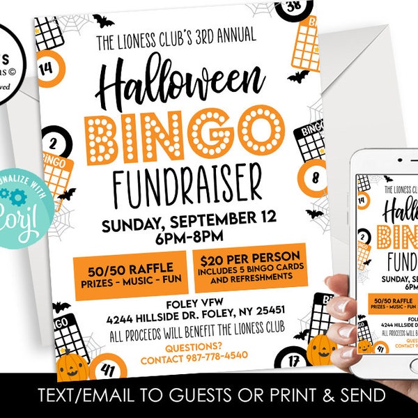 Instant Download Halloween Bingo - Etsy