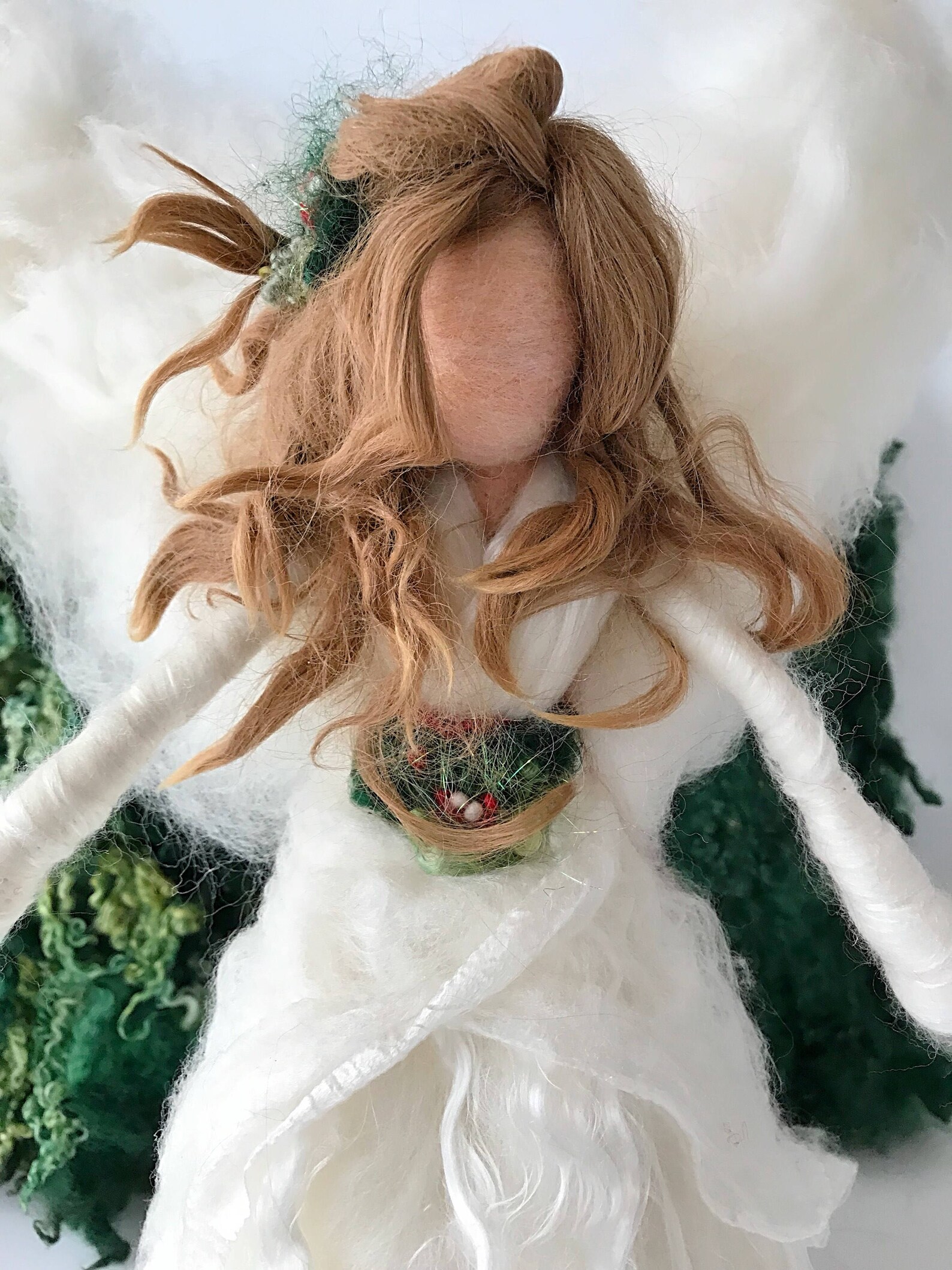 Angel Tree Topper Wool Angel Tree Topper Needle Felted - Etsy