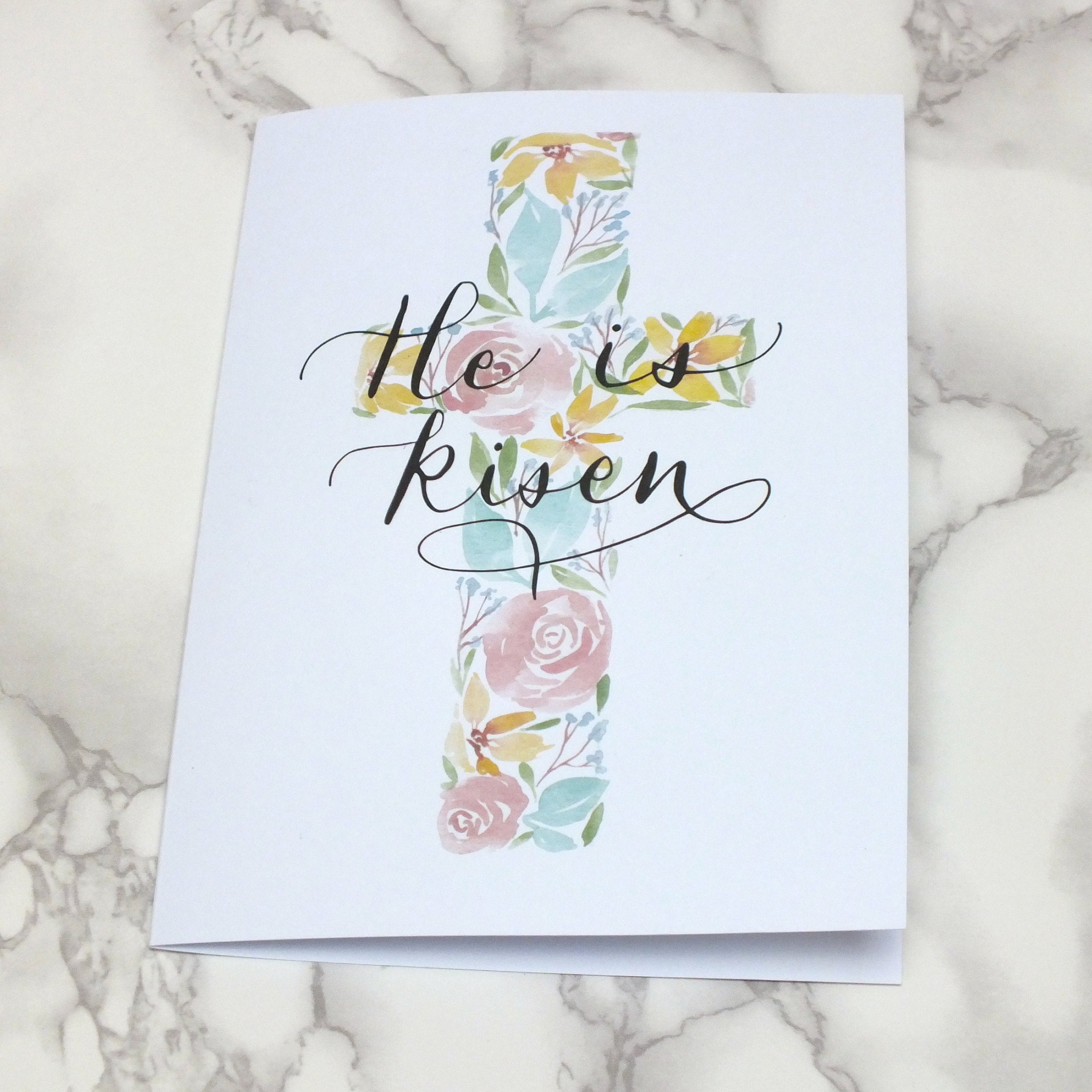 He is Risen resurrection Day/easter 5x7 Card - Etsy