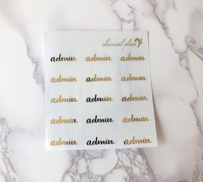 Admin. Script Stickers | Etsy