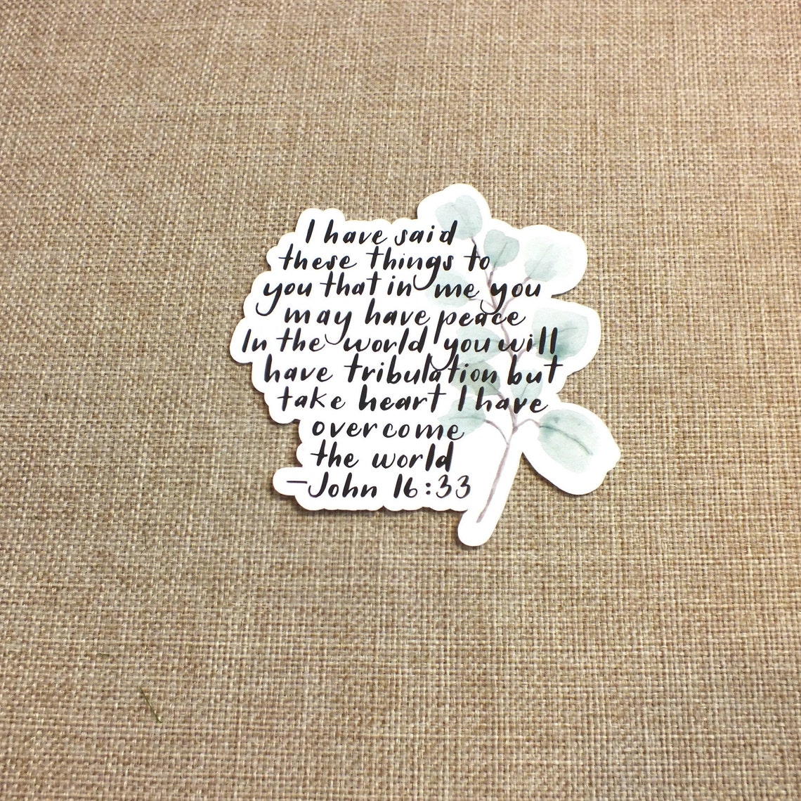 Peace Bible Verse Die Cut Sticker Pack - Etsy