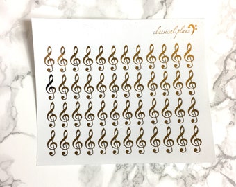 Treble Clef Stickers - Etsy