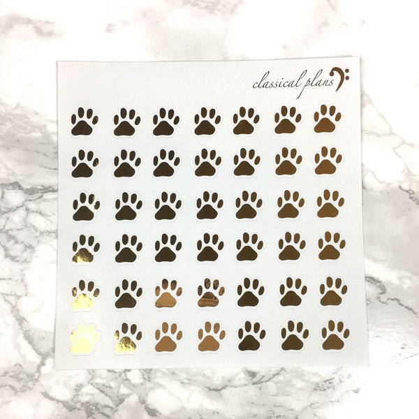 Tiny Paw Print Stickers - Etsy
