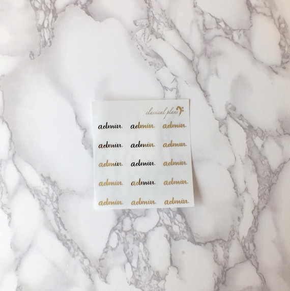Admin. Script Stickers | Etsy