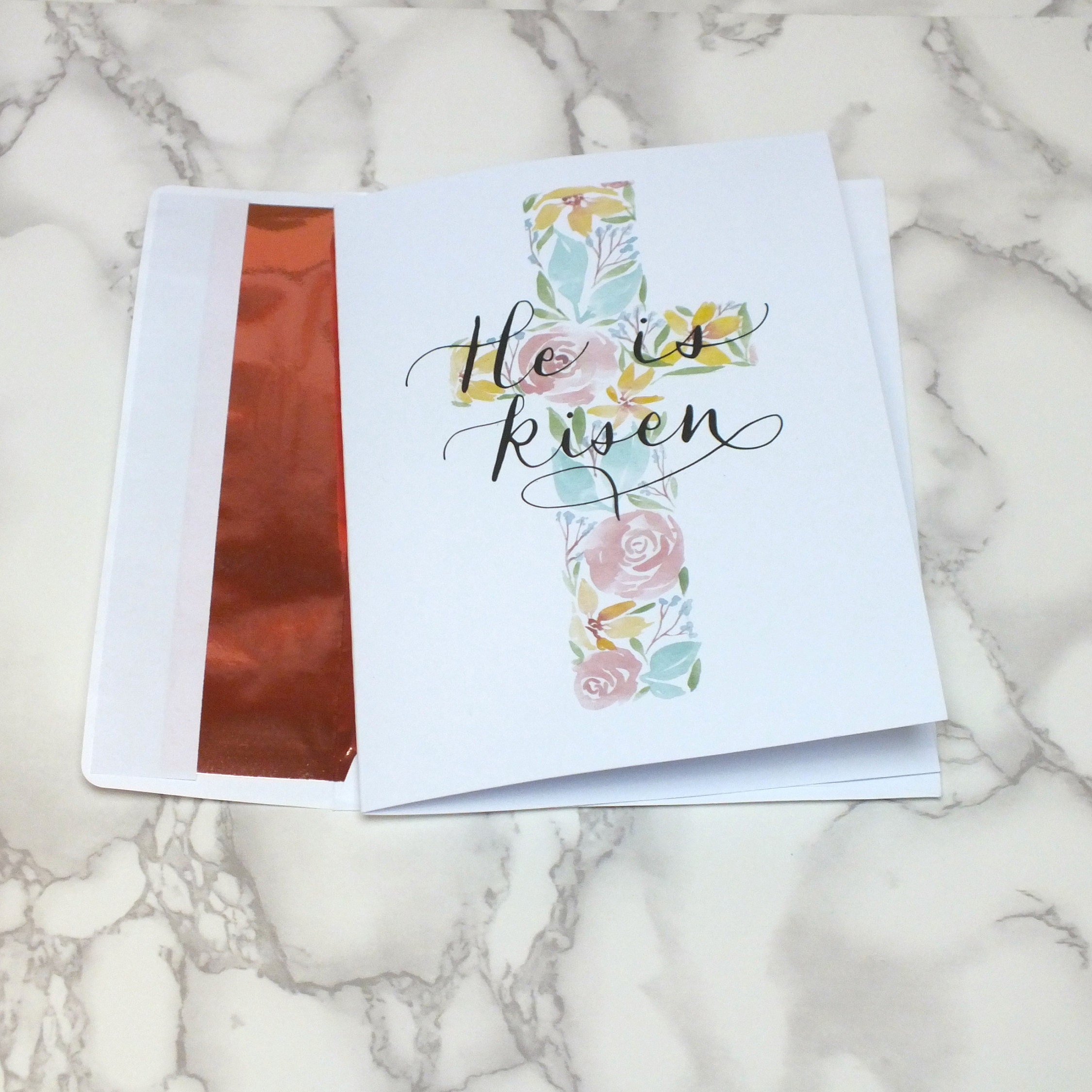 He is Risen resurrection Day/easter 5x7 Card - Etsy