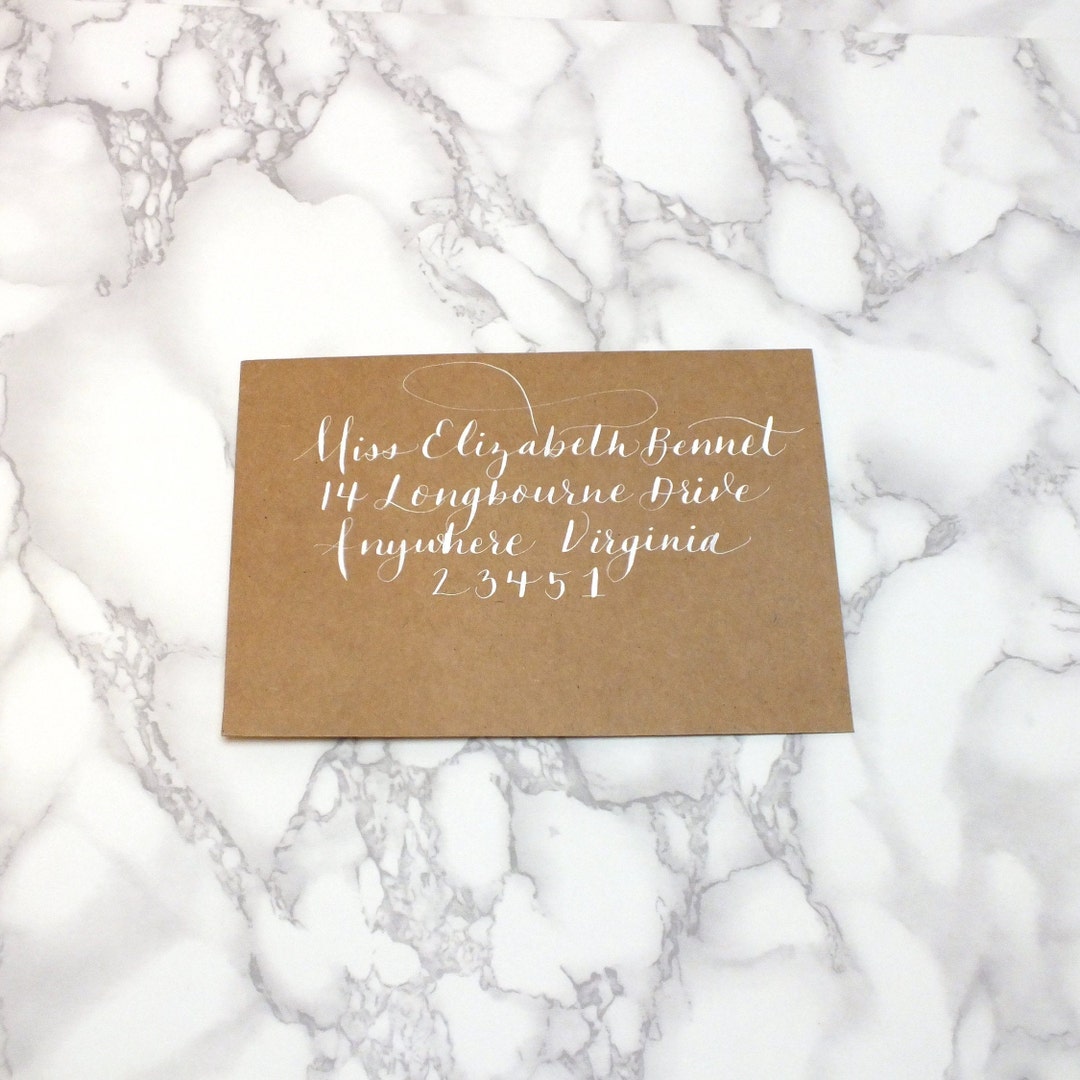 Custom Calligraphy Envelope Addressing - Etsy