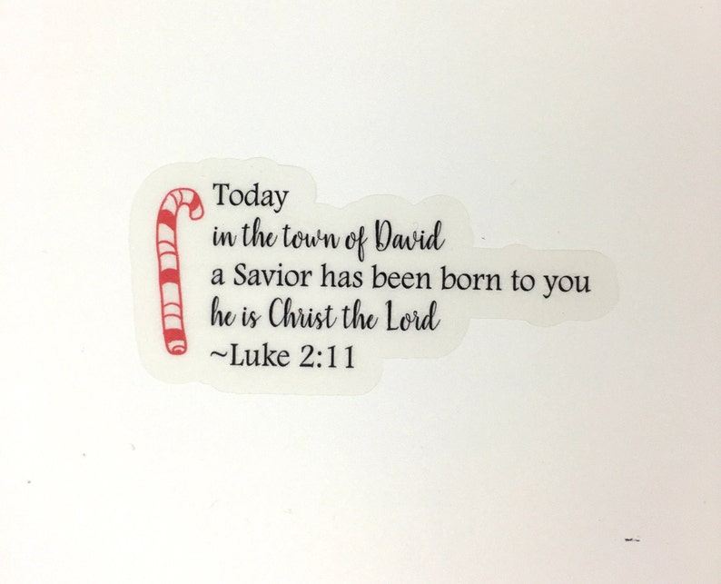 Special Edition Christmas Bible Verse Stickers 1 - Etsy