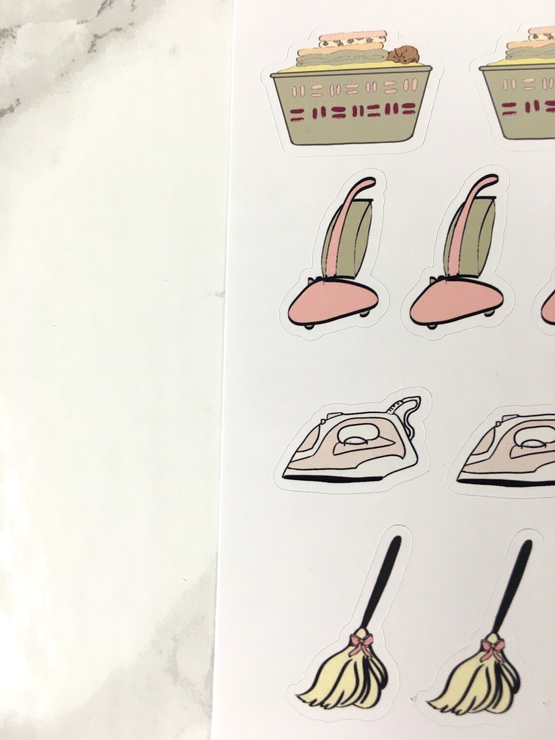 Cleaning Doodle Stickers - Etsy