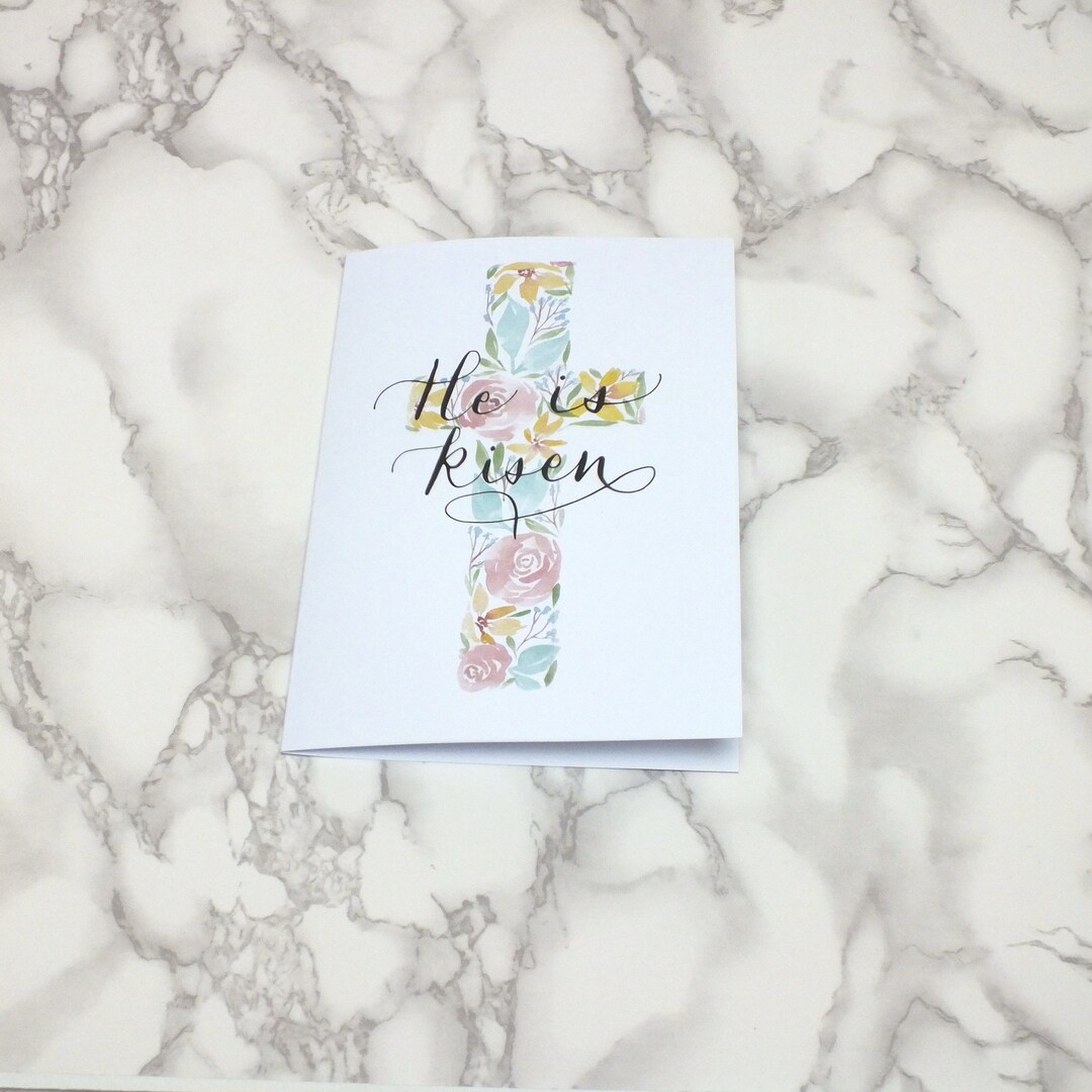 He is Risen (resurrection Day/easter) 5x7 Card - Etsy