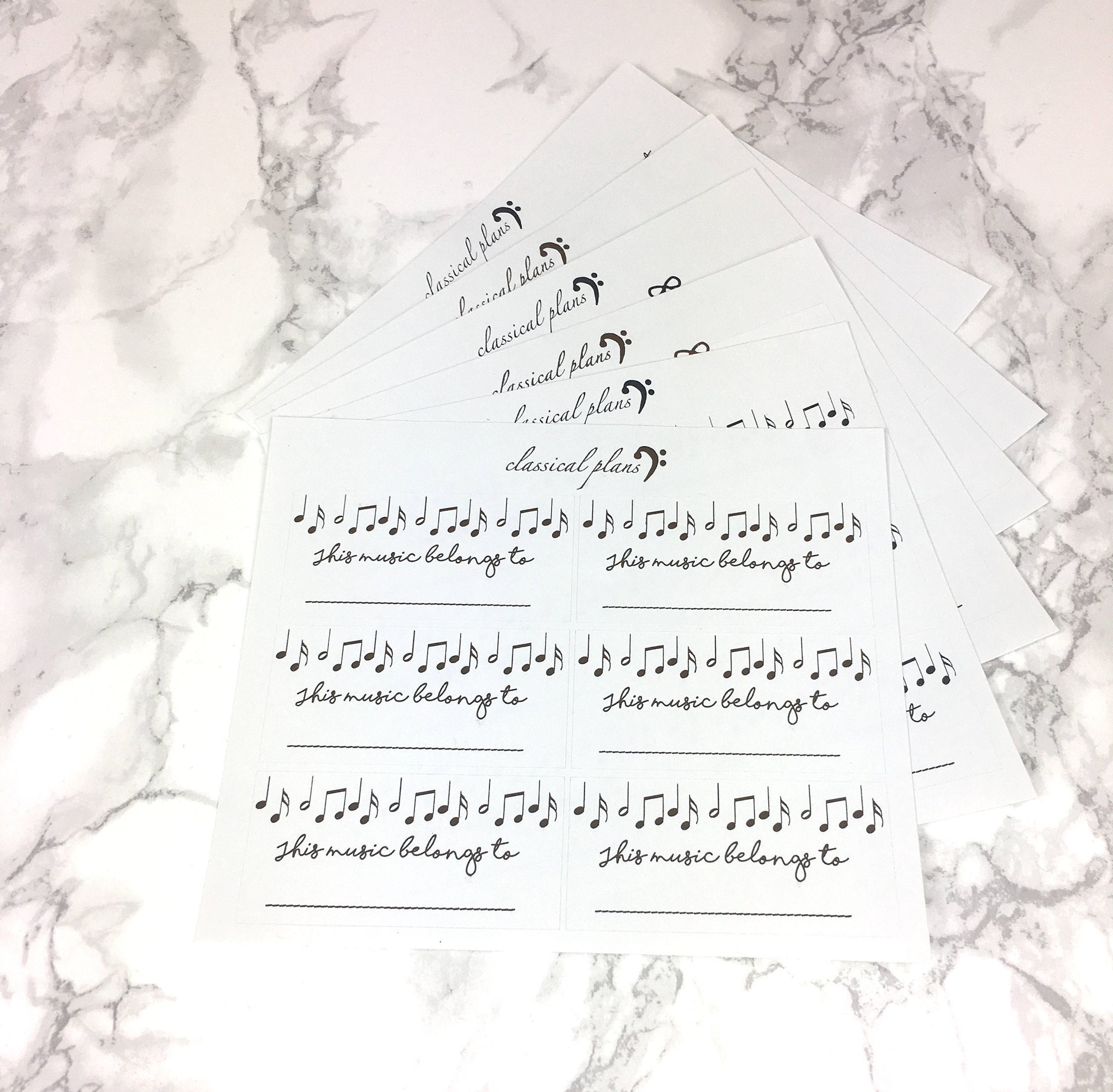 This Music Belongs To Labels for Your Sheet Music - Etsy