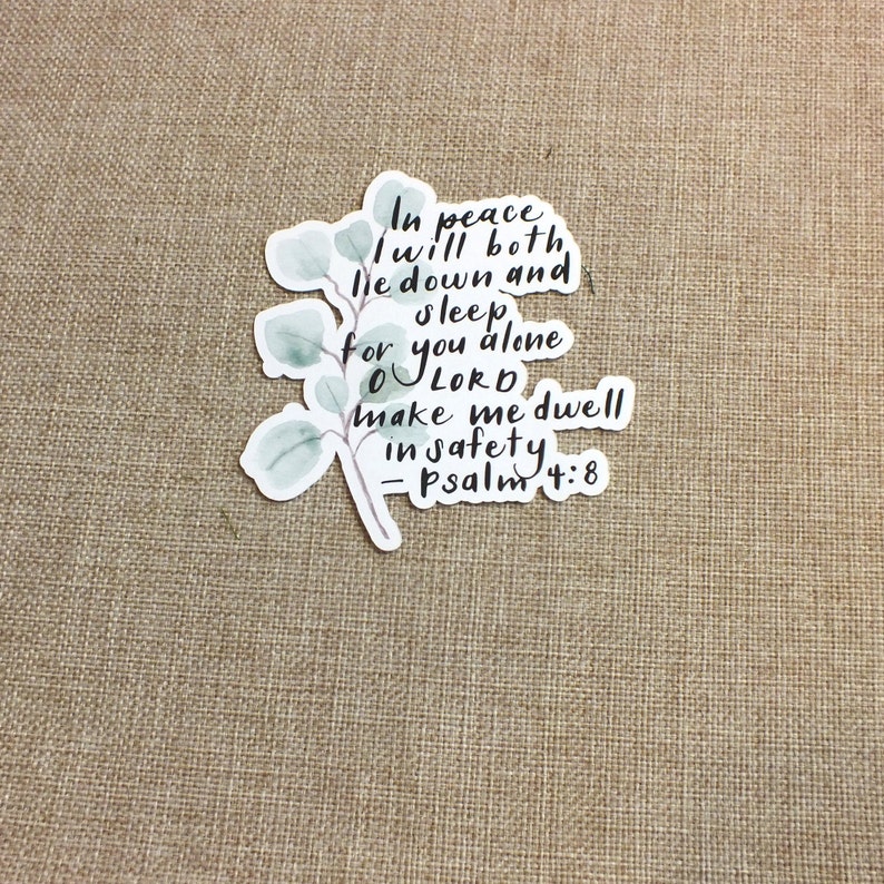 Peace Bible Verse Die Cut Sticker Pack - Etsy