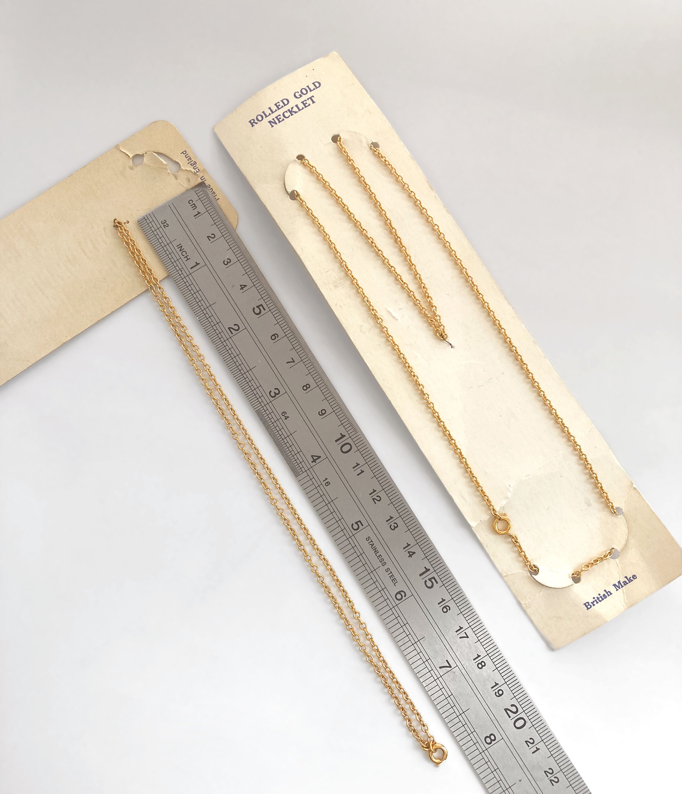 Vintage Rolled Gold Chain, CHOOSE 20 Inch or 16 Inch Cable Chain ...