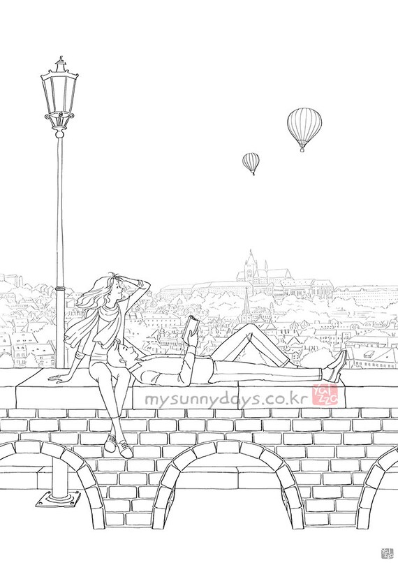 Adult Colouring Page Printable Colouring Pages. A4 Size | Etsy