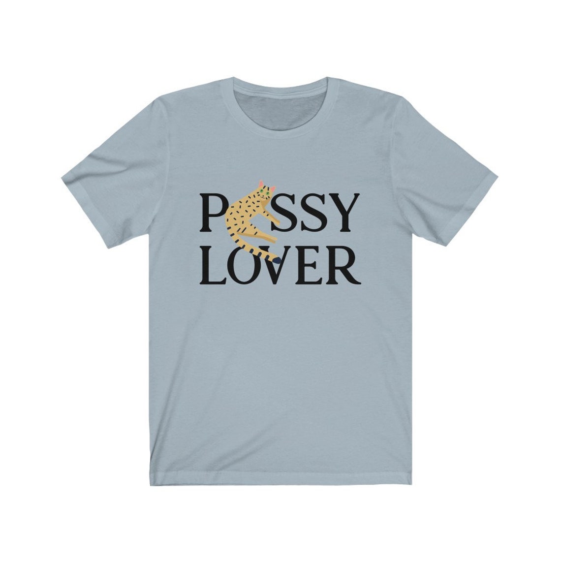 Pussy Cat Lover Jersey T Shirt Unisex Etsy