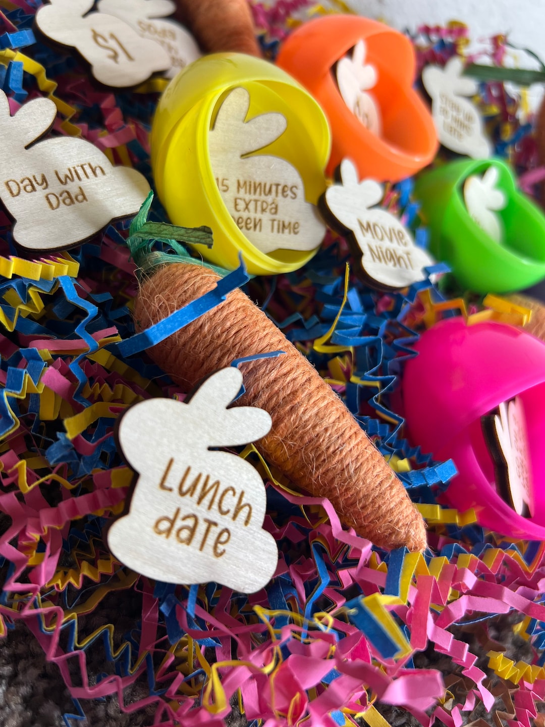 Easter Egg Hunt Tokens Set of 22 | Easter Egg Basket Stuffers Fillers ...