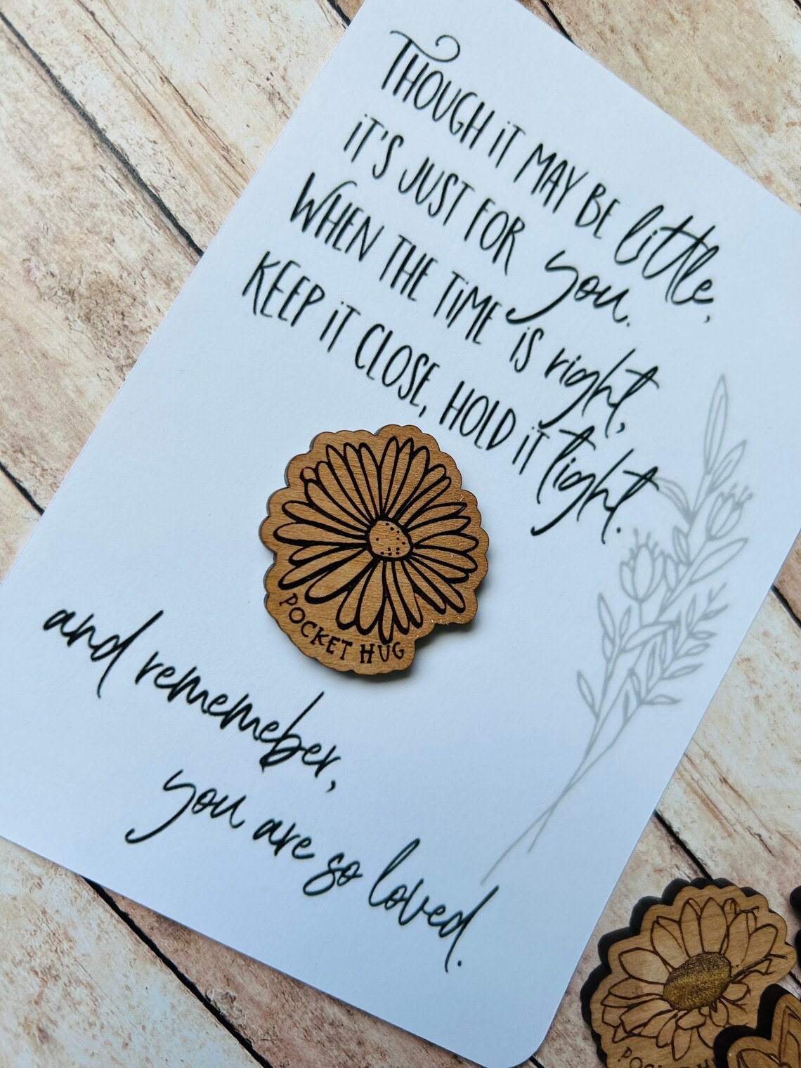 Pocket Hug A Little Pocket Hug Poem Personalized Card - Etsy