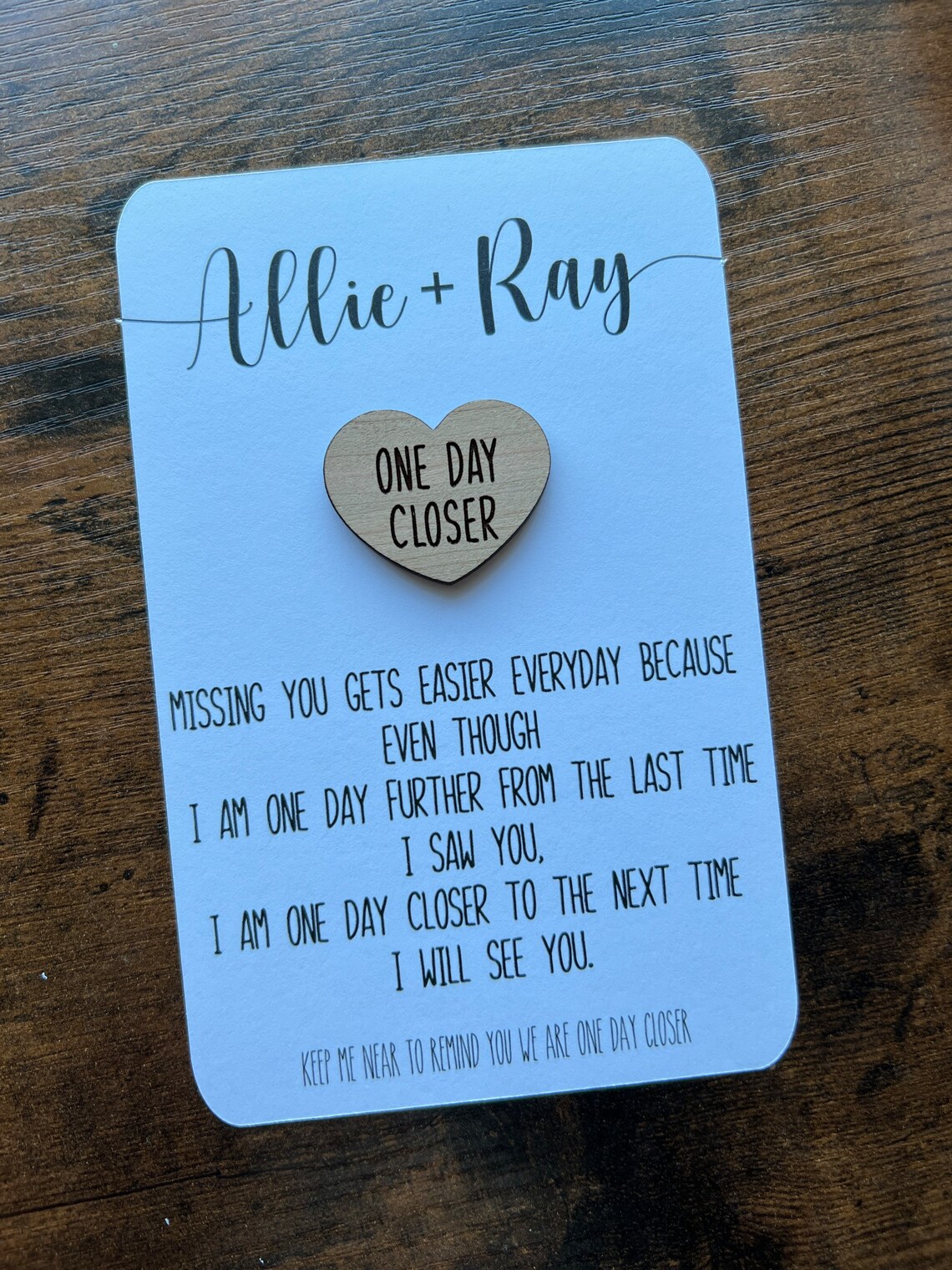 Personalized Deployment Gift Pocket Coin Love Token - Etsy