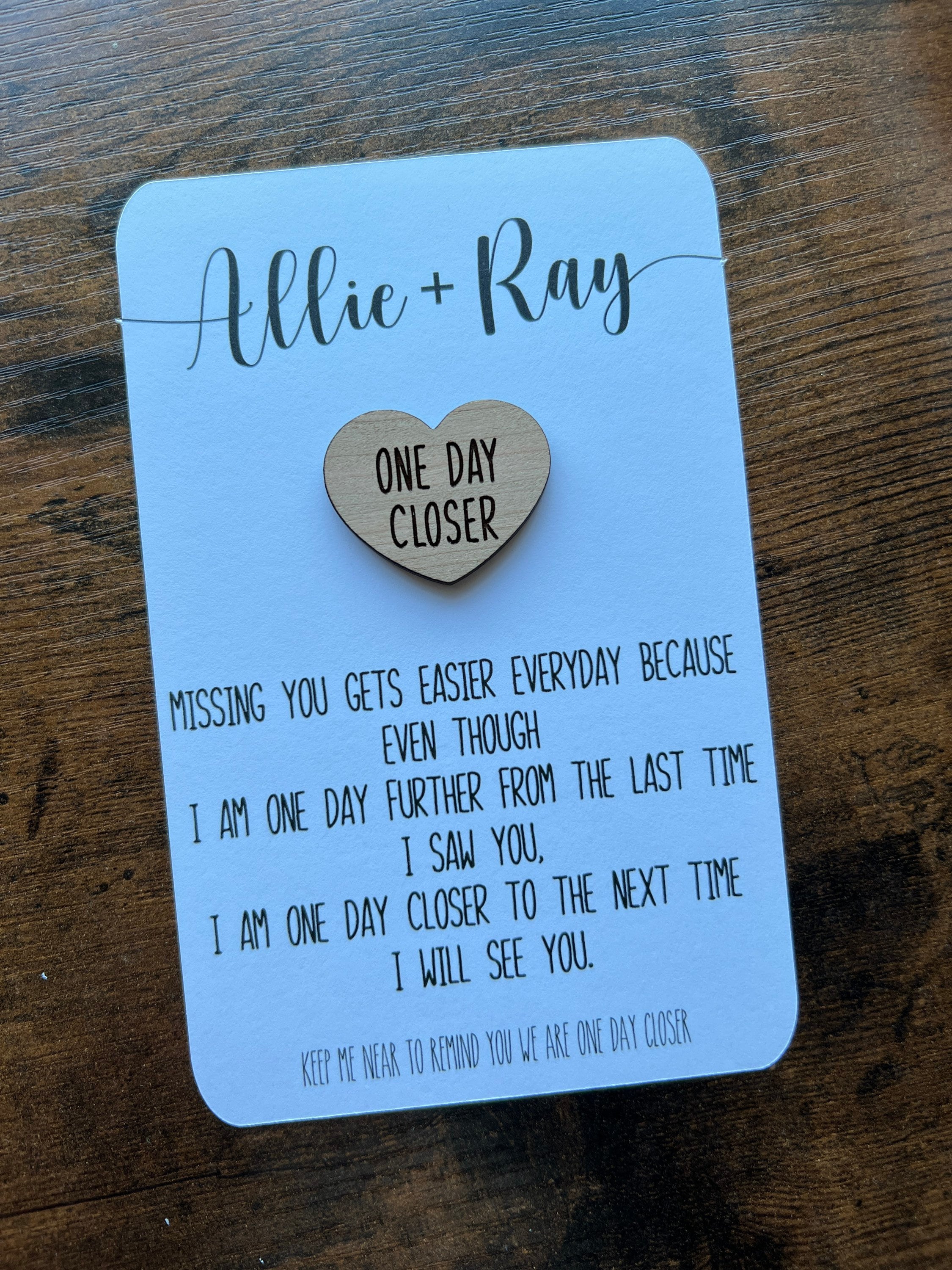 Personalized Deployment Gift Pocket Coin Love Token - Etsy