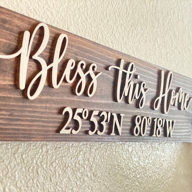 Coordinates Sign - Etsy