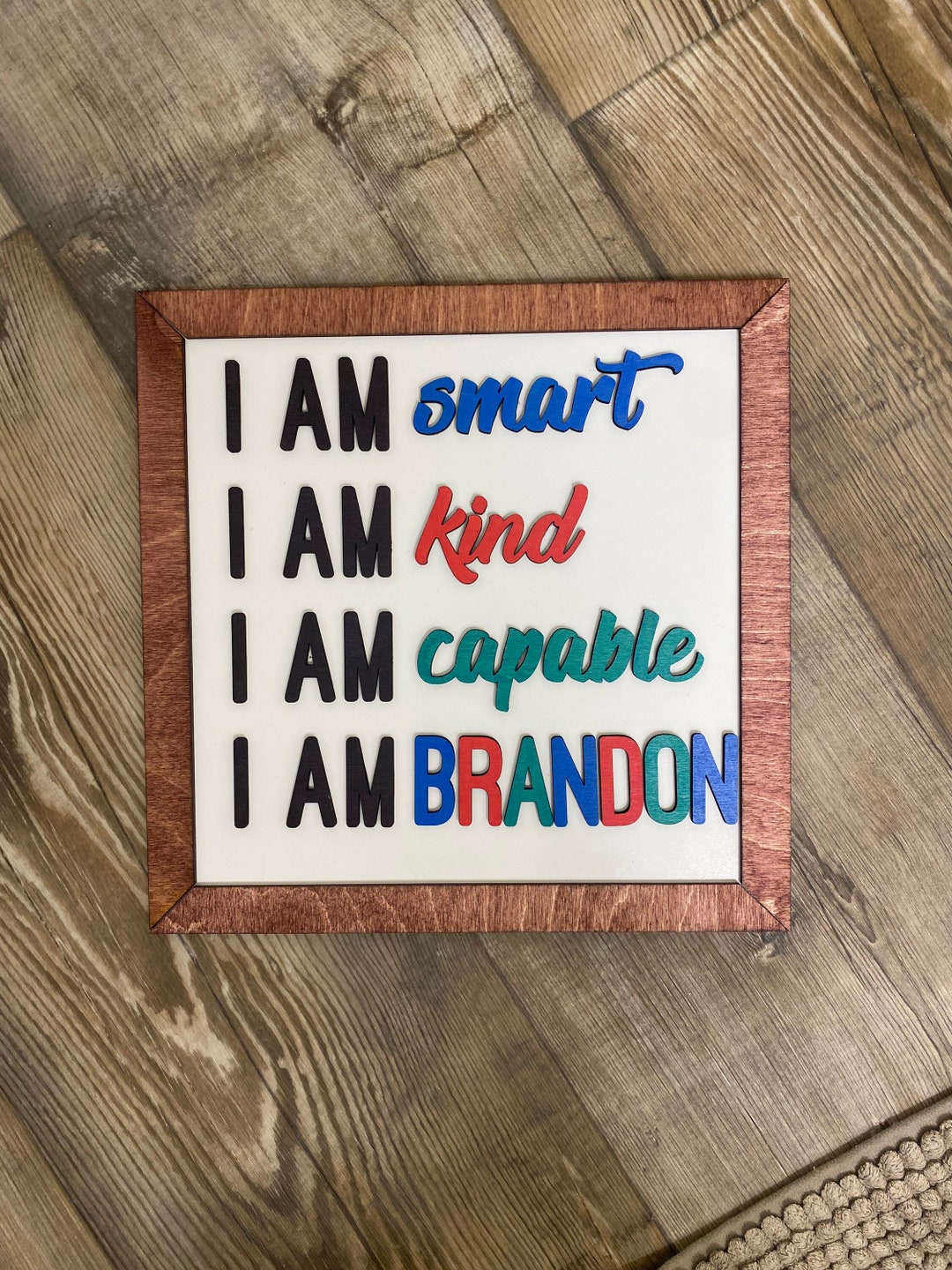 Personalized Affirmation Signs | Student Confidence Board | First Day ...