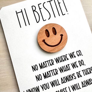 Personalized Bestie Gift Pocket Coin Love Token Best Friends Postcard ...