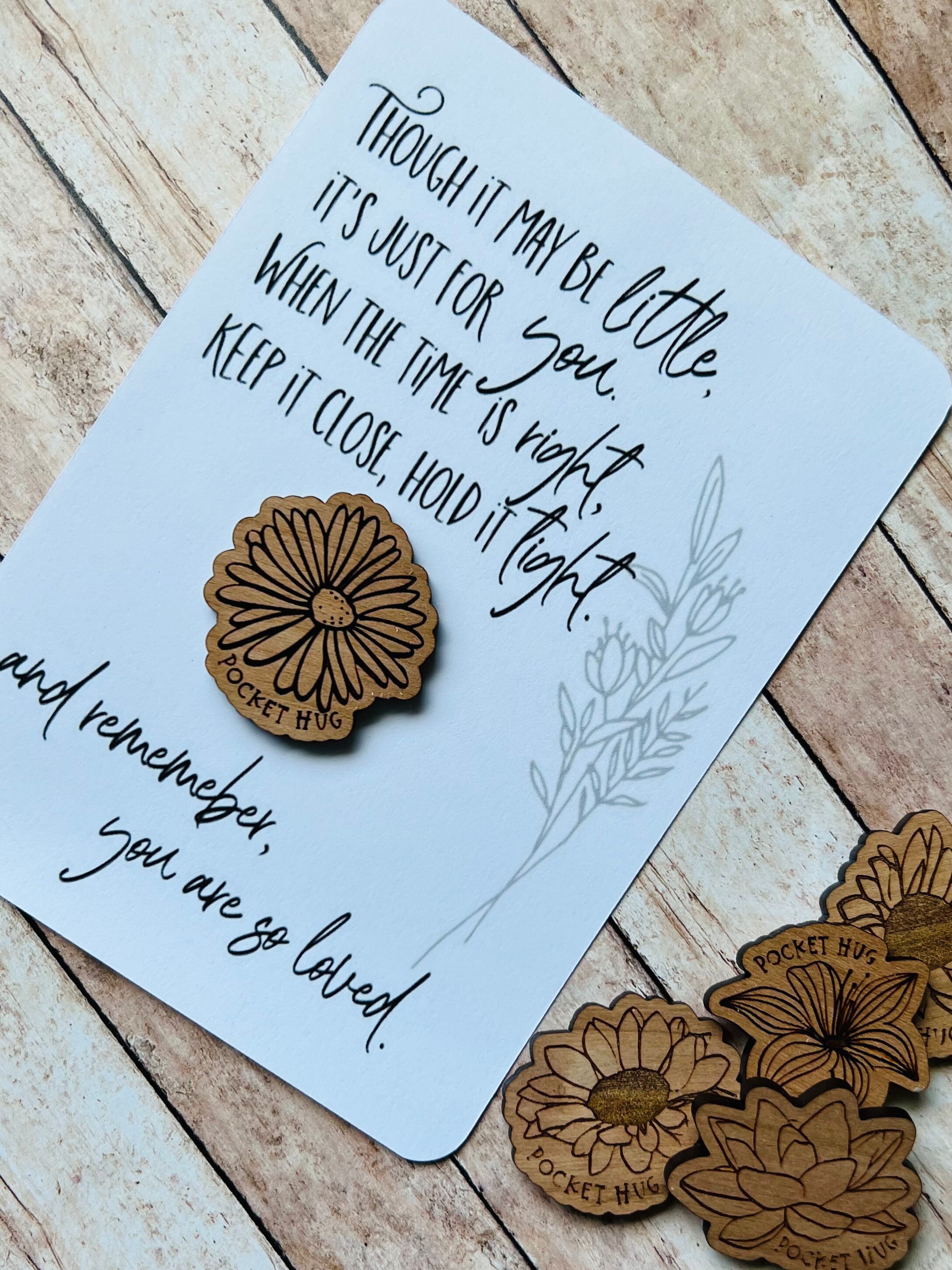 Pocket Hug A Little Pocket Hug Poem Personalized Card - Etsy