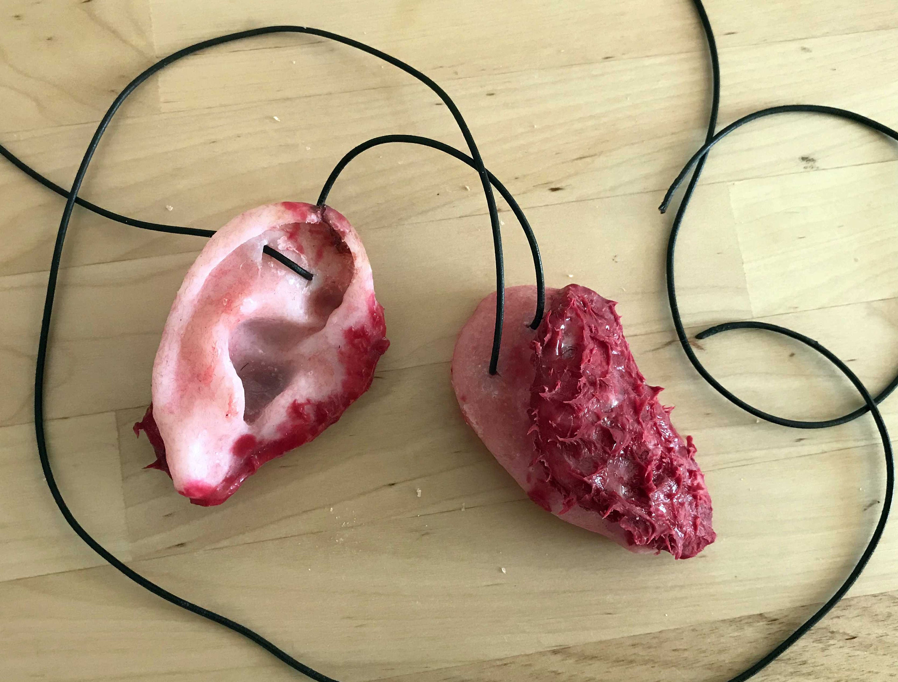 Zombie Ear Necklace. Great Prop for Halloween Cosplay | Etsy