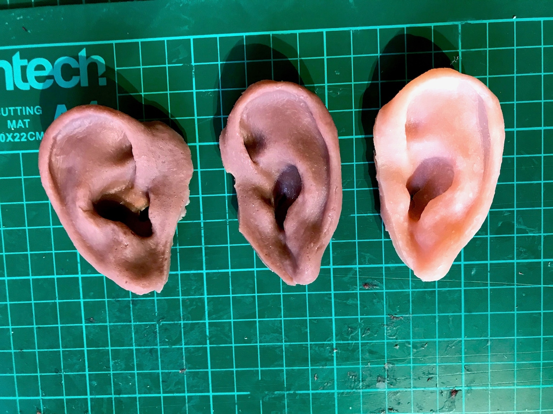 Severed prop ears in light flesh colour. Made from gelatine | Etsy