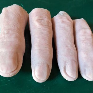 Severed Silicone Finger Props, Coloured or Uncoloured. Realistic ...