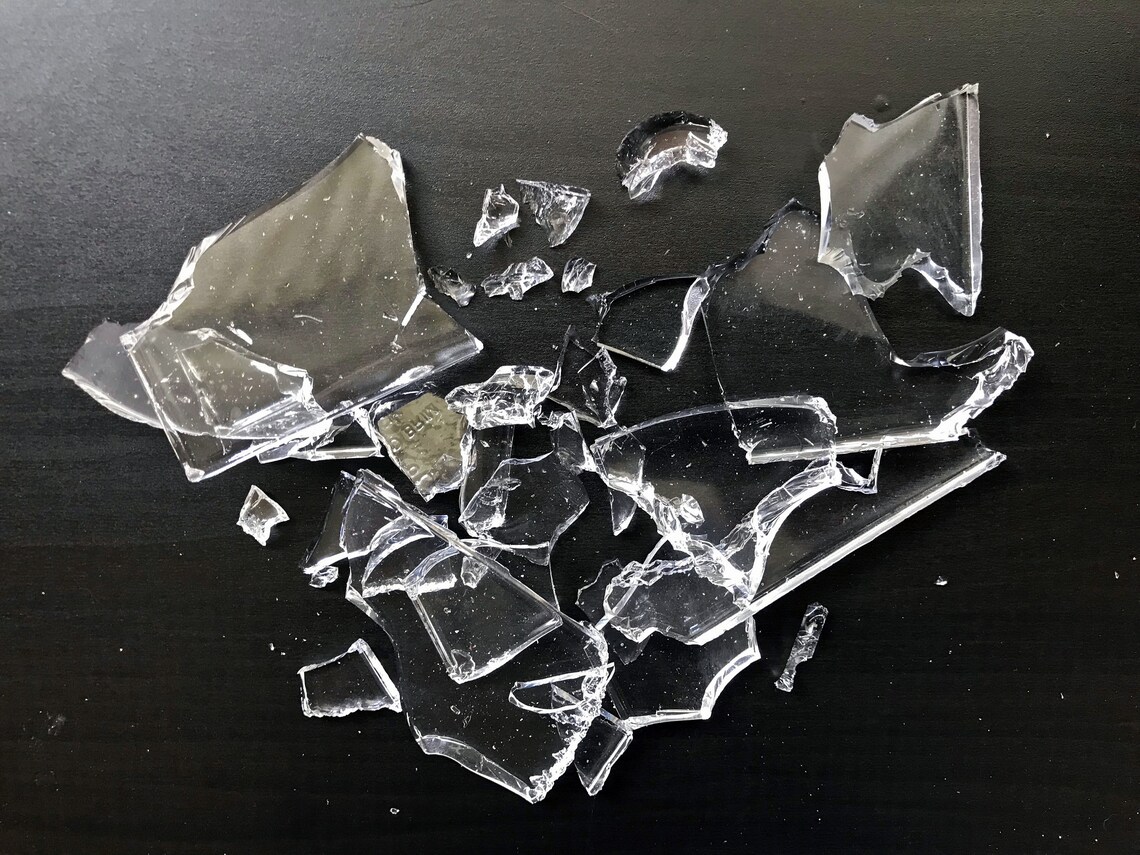 SFX fake shattered rubber glass. Suitable for film tv or | Etsy