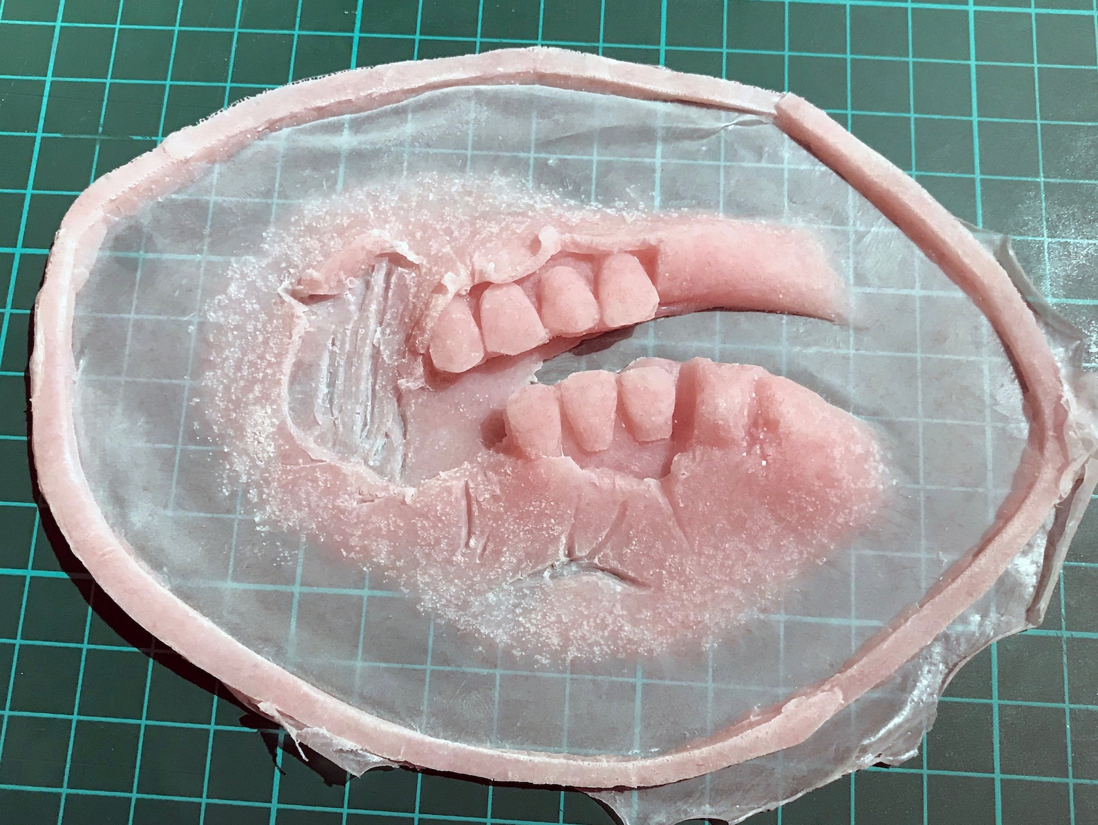 Encapsulated SFX Silicone Zombie Ripped Mouth Prosthetic | Etsy