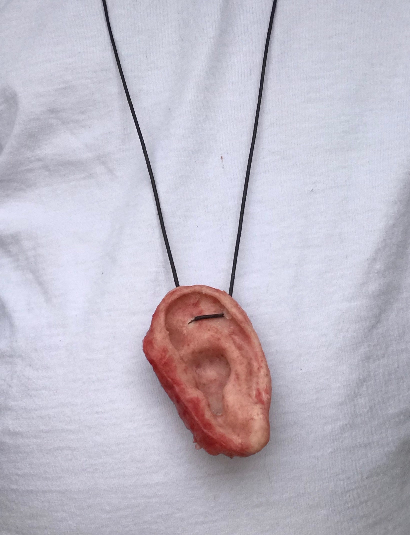 Zombie ear necklace. Great prop for Halloween cosplay | Etsy