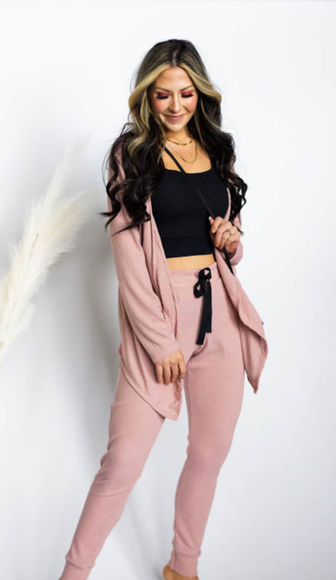 Waffle Knit High Rise Joggers, High Rise Jogger, Waffle Knit Jogger ...