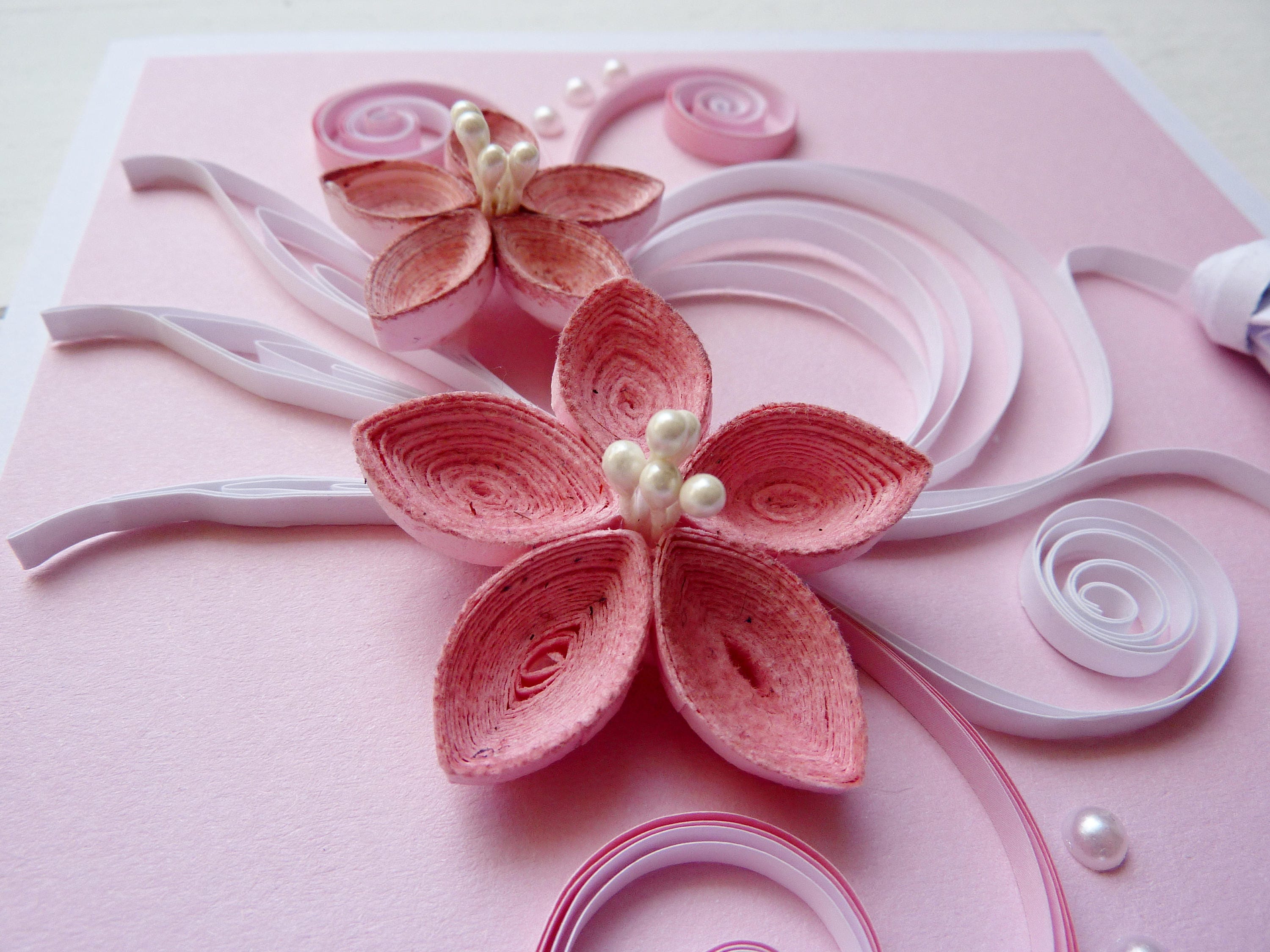 Quilled Card / Birthday Card/ Handmade Card / Quilling / Greeting Card ...