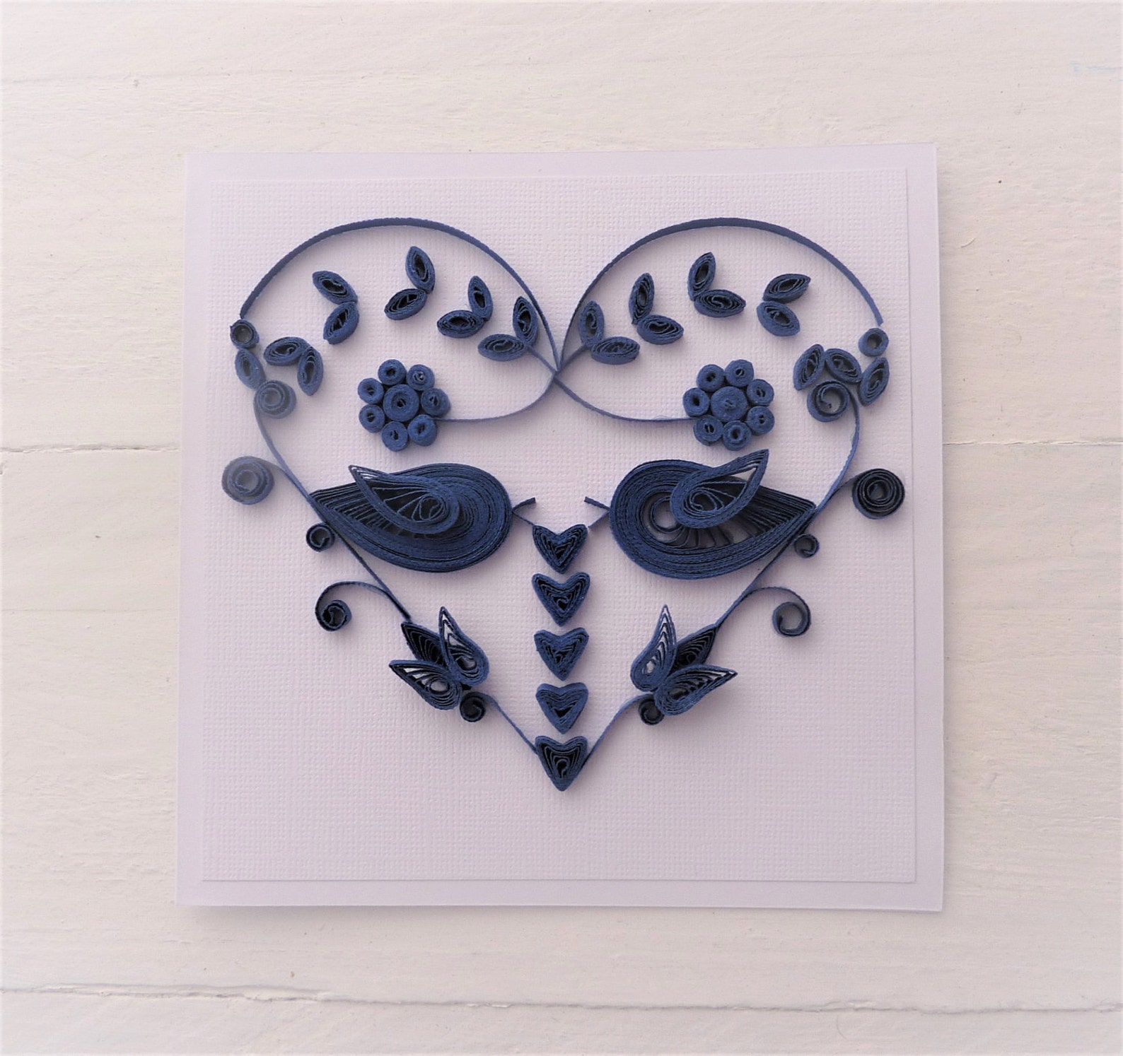 Quilled Card/wedding Card/handmade Card/greeting Card/folk Card - Etsy