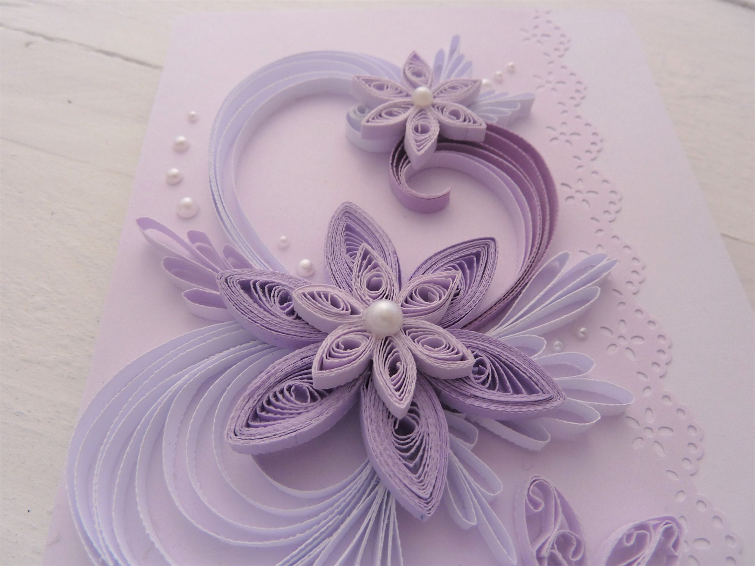 Quilled Card / Birthday Card/ Handmade Card / Quilling / Greeting Card ...