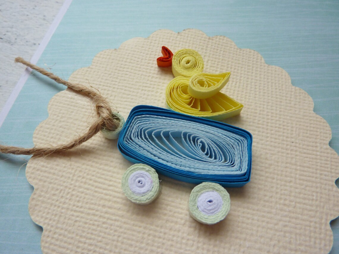 Quilled Baby Shower Card/newborn Baby Card/unisex Baby Card - Etsy