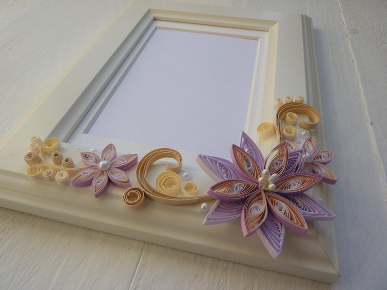 Quilled Photo Frame/decorated Photo Frame/quilling - Etsy