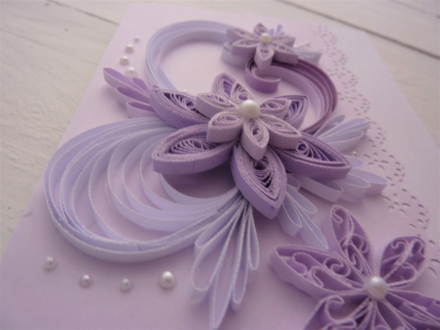 Quilled Card / Birthday Card/ Handmade Card / Quilling / Greeting Card ...